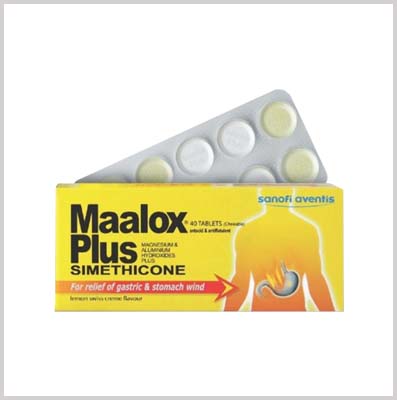 Maalox Plus 25mg Tab 5 x 40’s – Medcart